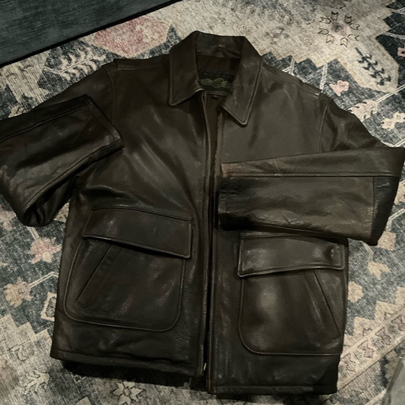 Structure | Jackets & Coats | Vintage Structure Leather Jacket Szm Runs ...